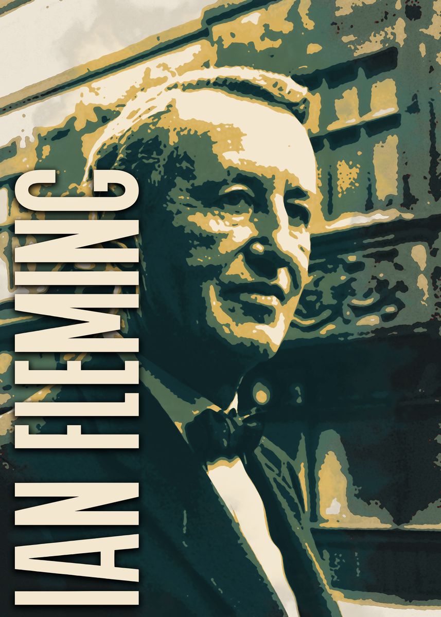 'Ian Fleming' Poster, picture, metal print, paint by Petra Rommelfanger ...