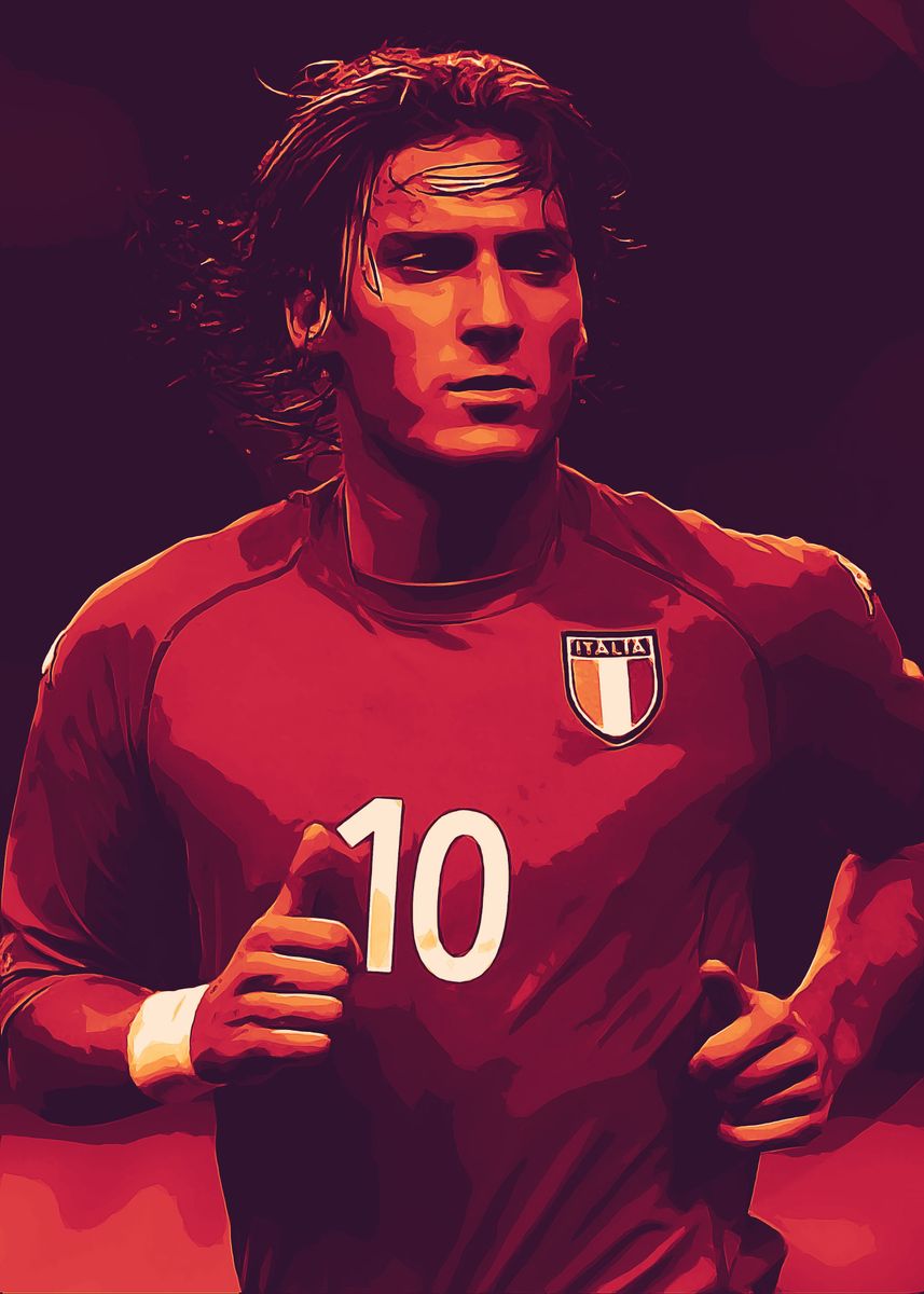 'Totti' Poster, picture, metal print, paint by Hawysia Leyna | Displate