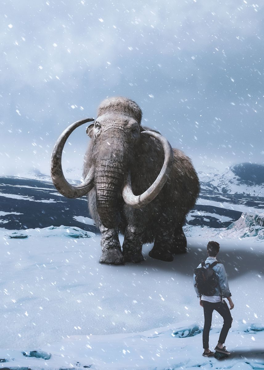 'Ice Age' Poster, picture, metal print, paint by MY VISUALS | Displate