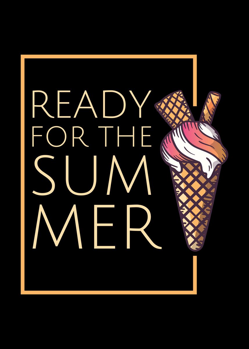 'Ready for the Summer' Poster, picture, metal print, paint by Artica ...