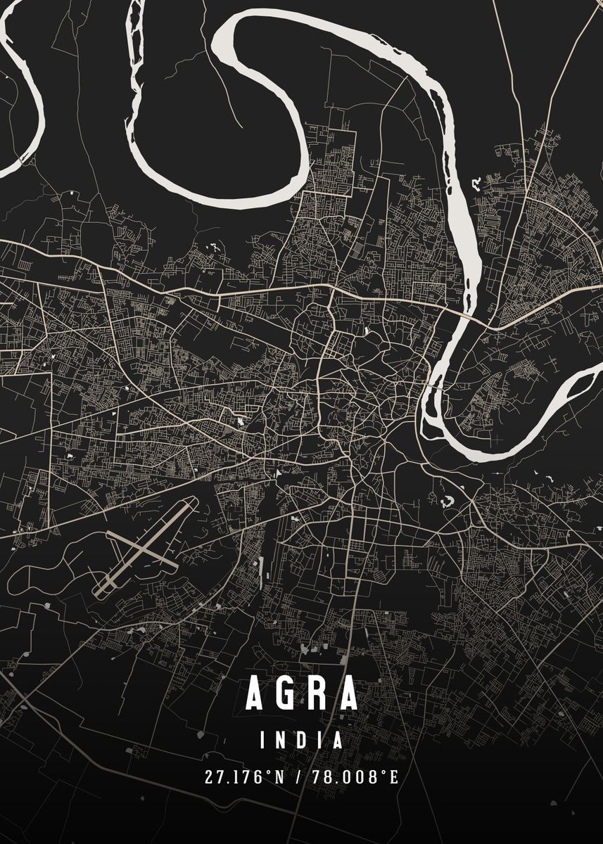 'Agra India' Poster by Five Senses Art | Displate