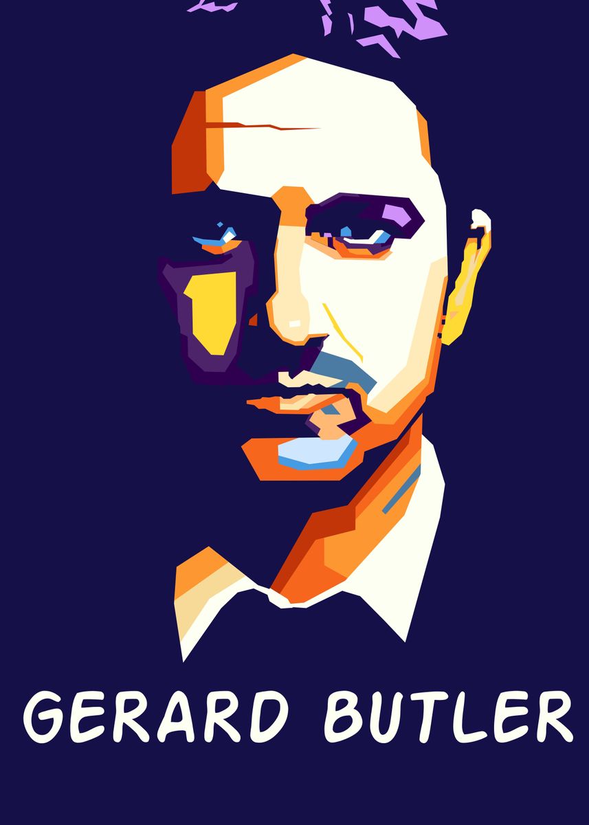 'GERARD BUTLER ' Poster, picture, metal print, paint by Ray Mason ...