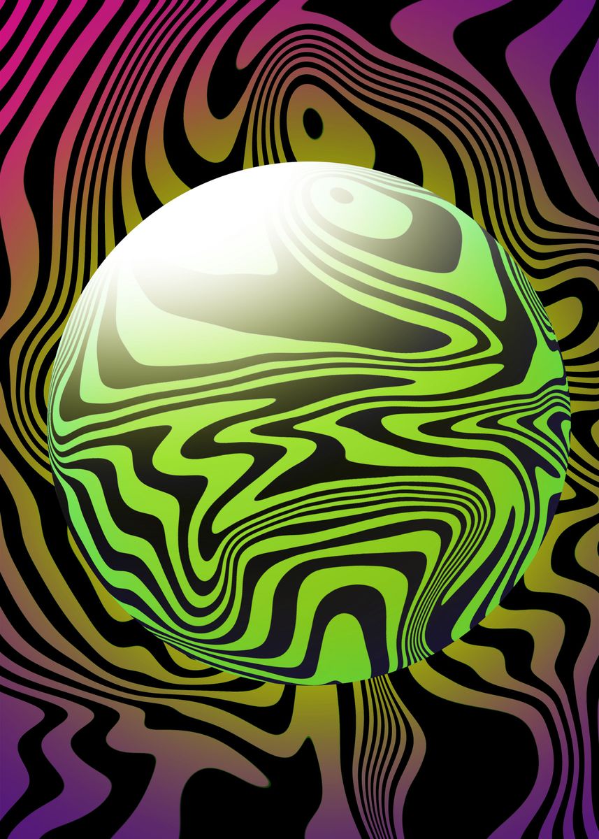 'Magic Orb' Poster, picture, metal print, paint by Ayomidotun Freeborn ...