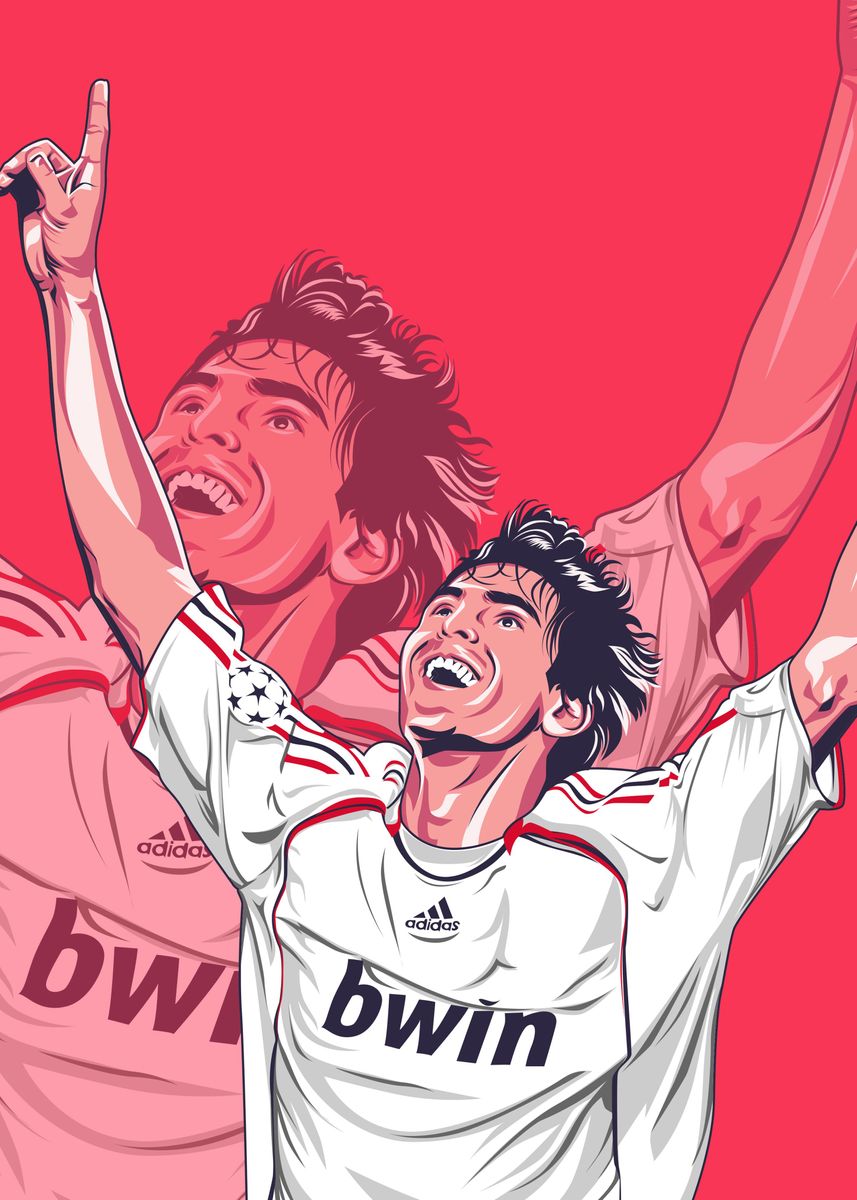 'Ricardo Kaka' Poster, picture, metal print, paint by ngedit vector ...