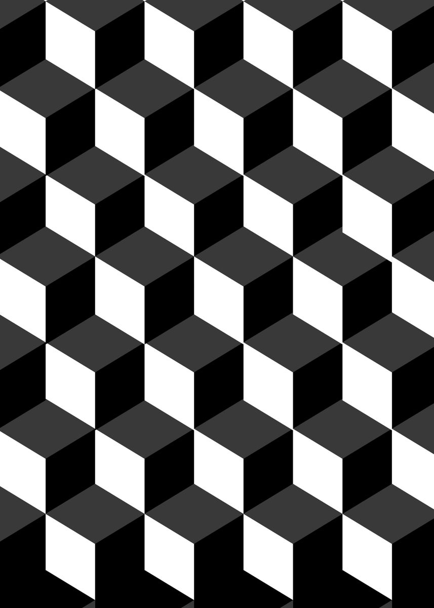 'Cube 2' Poster, picture, metal print, paint by BLVCK BLEACH | Displate