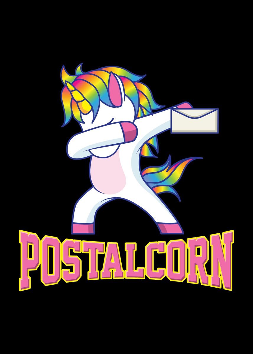 'Postalcorn For Postal Work' Poster, picture, metal print, paint by Uwe ...