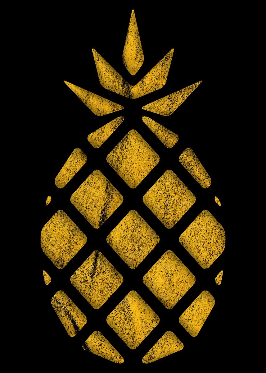 'Pineapple Aloha Hawaii' Poster, picture, metal print, paint by ...