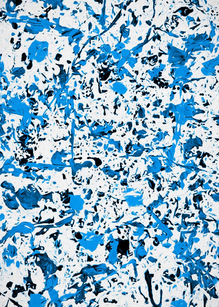 'Black Blue' Poster, picture, metal print, paint by Rockett Graphics ...