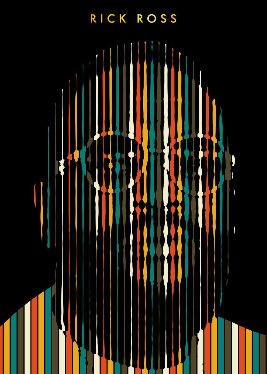 'RICK ROSS' Poster, picture, metal print, paint by Yusuf Dedi Wijaya ...