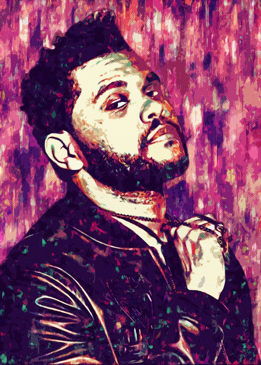 'The Weeknd Heartless' Poster, picture, metal print, paint by ...