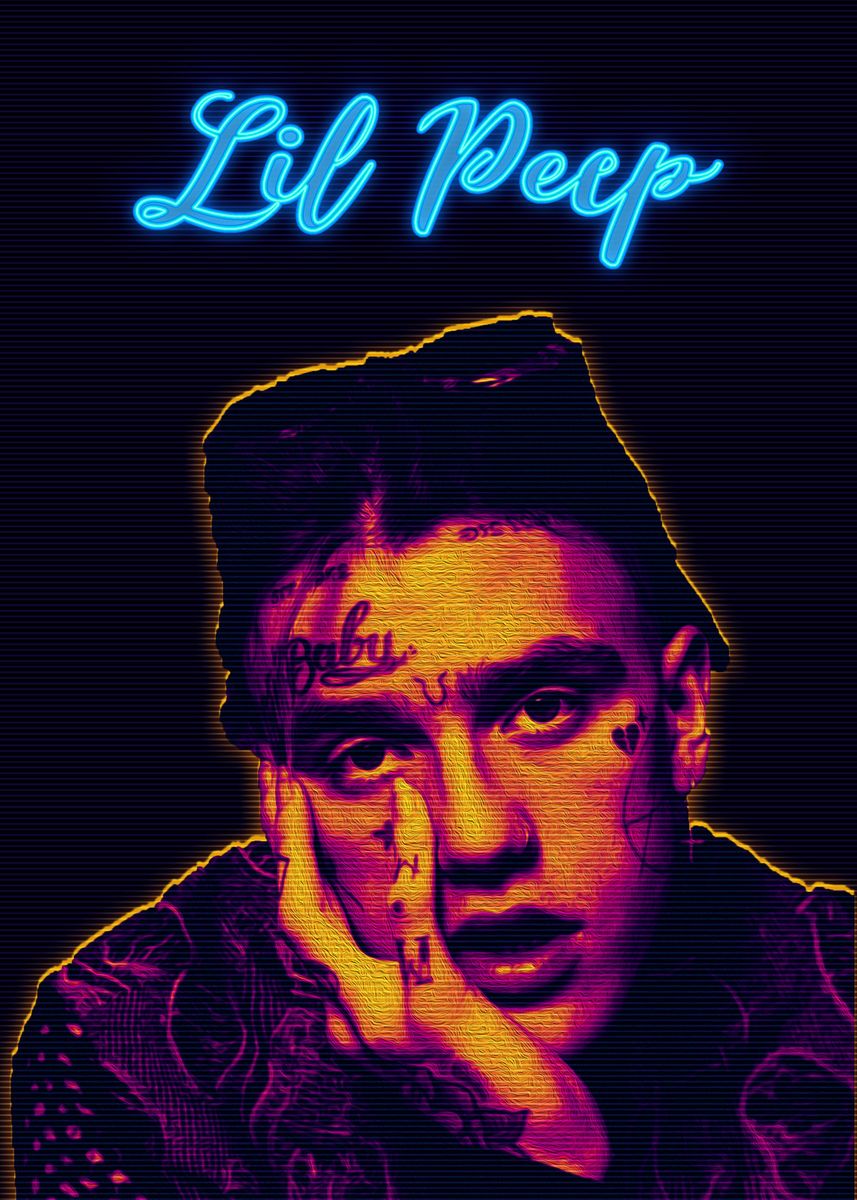 'lil peep' Poster by erma wati | Displate