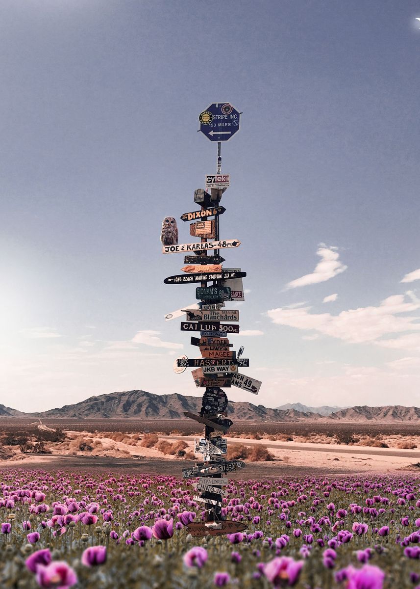 'Sign of Desert' Poster by JD Art | Displate