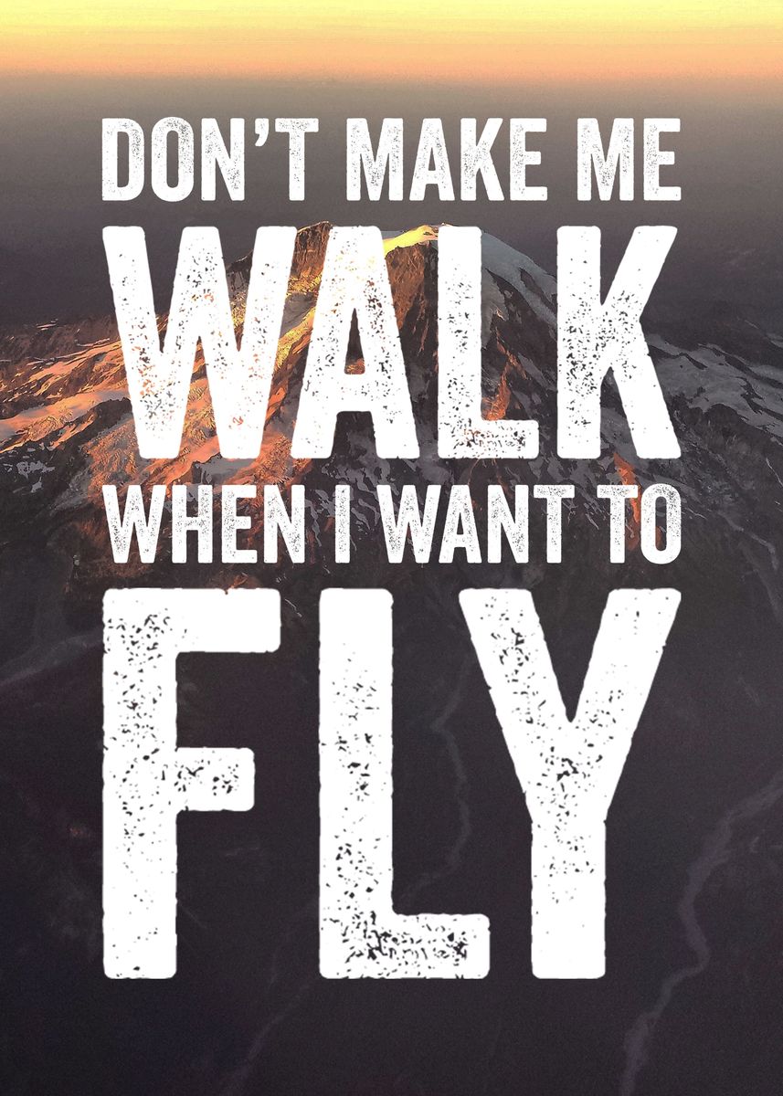'Fly High Motivation' Poster, picture, metal print, paint by ...