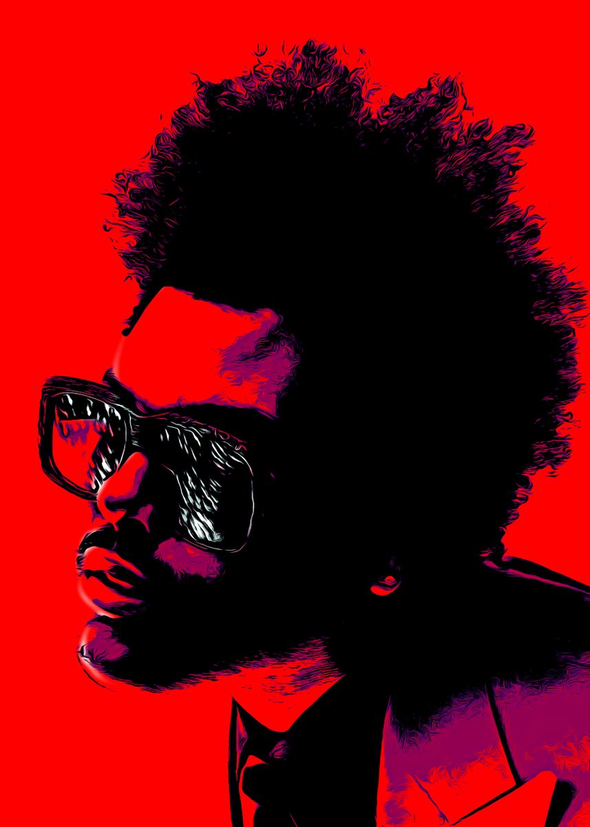 'The Weeknd Star Boys' Poster, picture, metal print, paint by ...