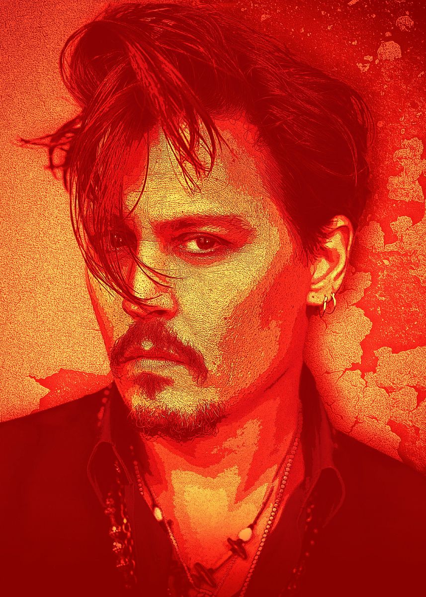 'Johnny Depp' Poster, picture, metal print, paint by Panda | Displate