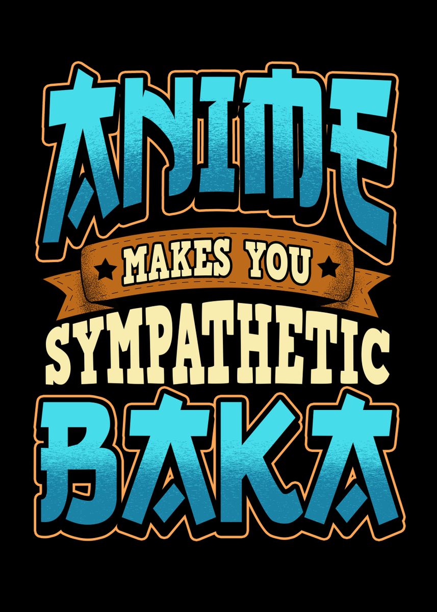 'Funny Anime Otaku Poster' Poster, picture, metal print, paint by PxL ...