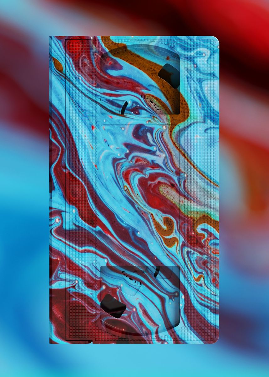 'Liquid paint VHS' Poster, picture, metal print, paint by Metamorph ...