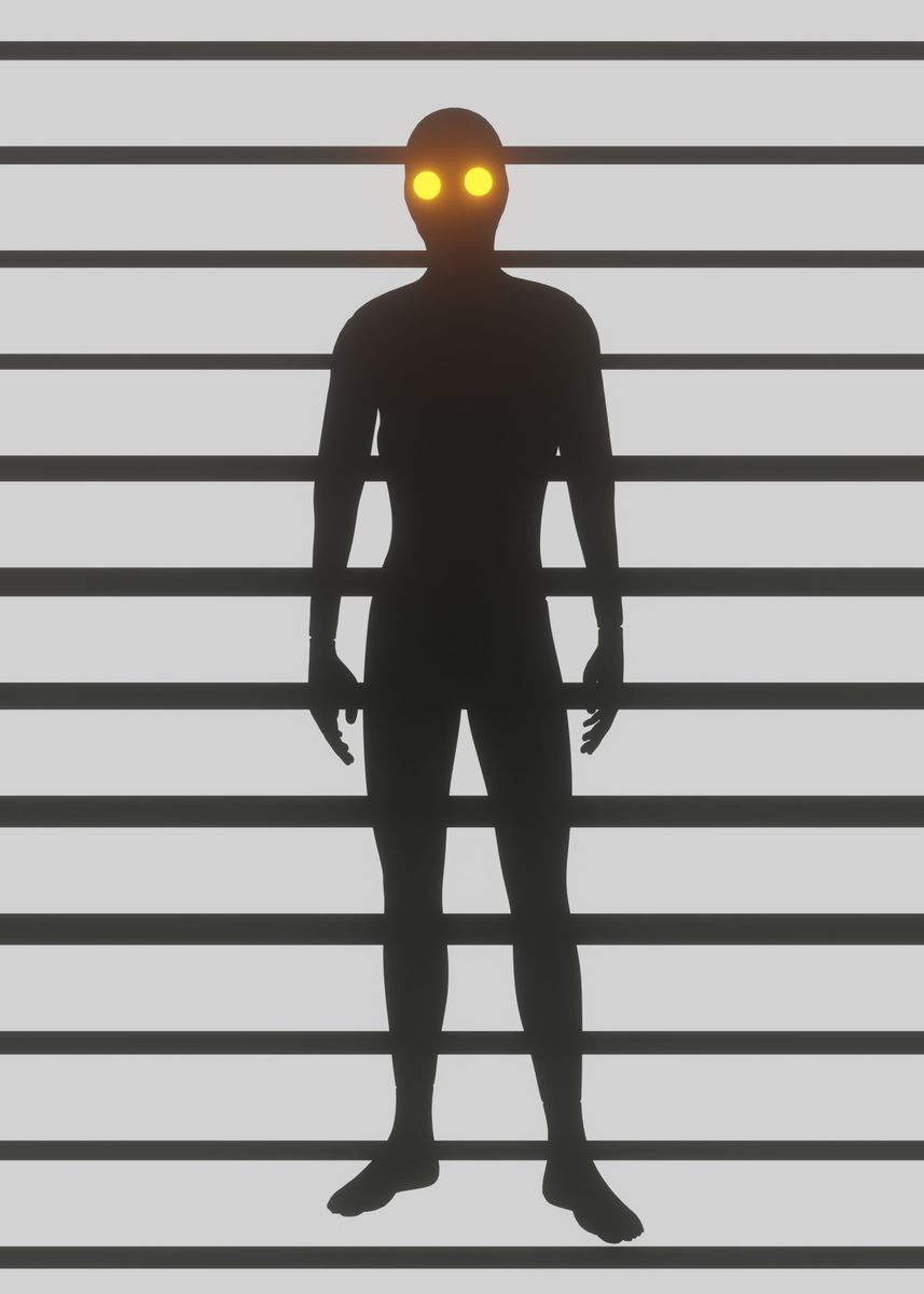 'Creepy Guy ' Poster, picture, metal print, paint by Souzezz | Displate