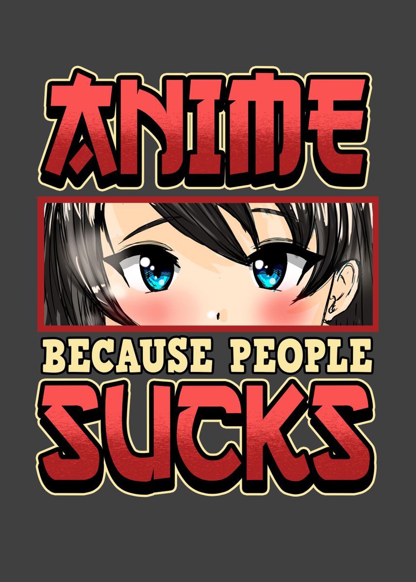 'Funny Anime Otaku Poster' Poster by PxL | Displate