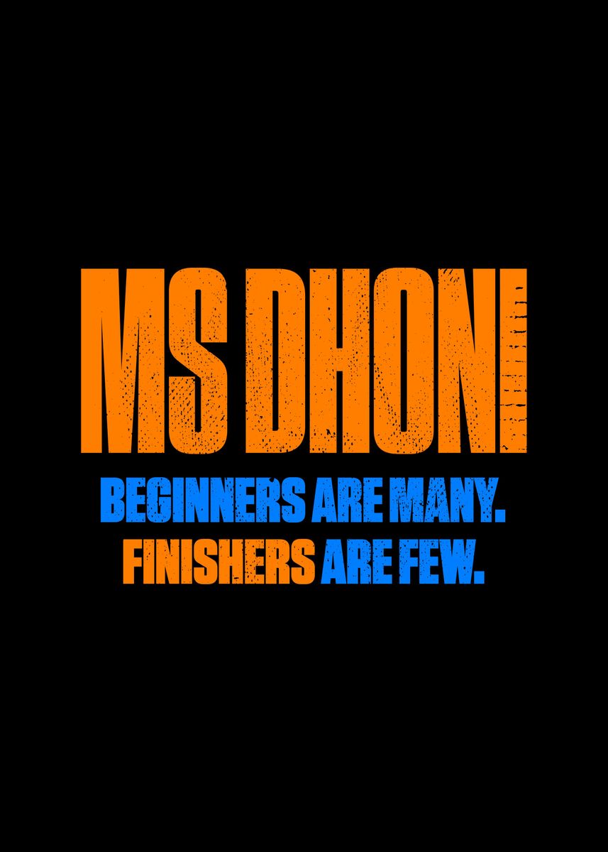 'Dhoni Legend' Poster by Visualz | Displate