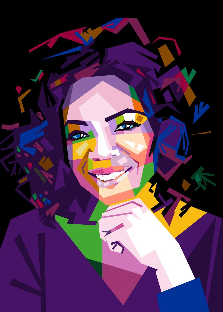 'Oprah Winfrey Wpap' Poster, picture, metal print, paint by baturaja ...