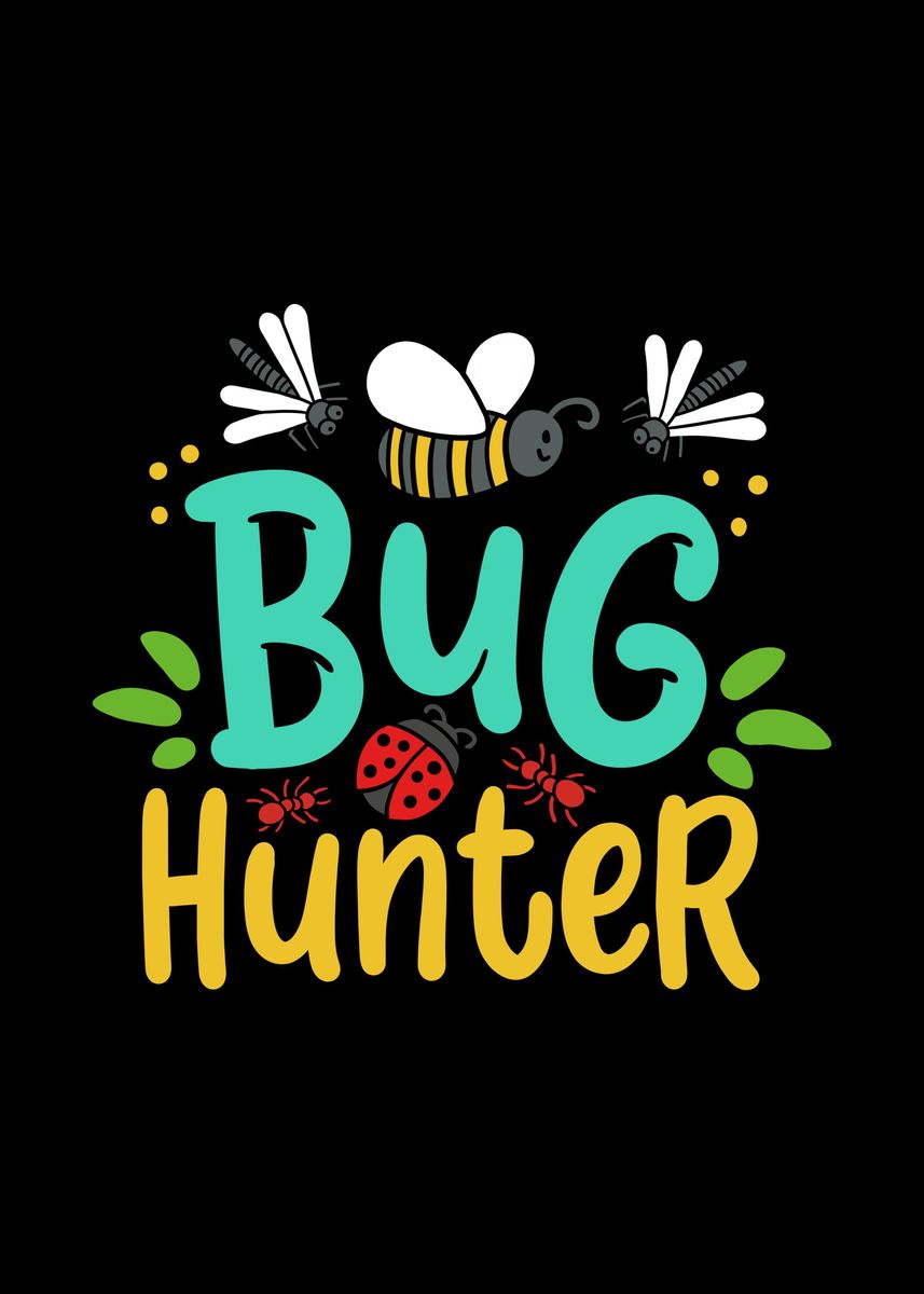 'Bug Hunters Ladybug Insect' Poster, picture, metal print, paint by ...