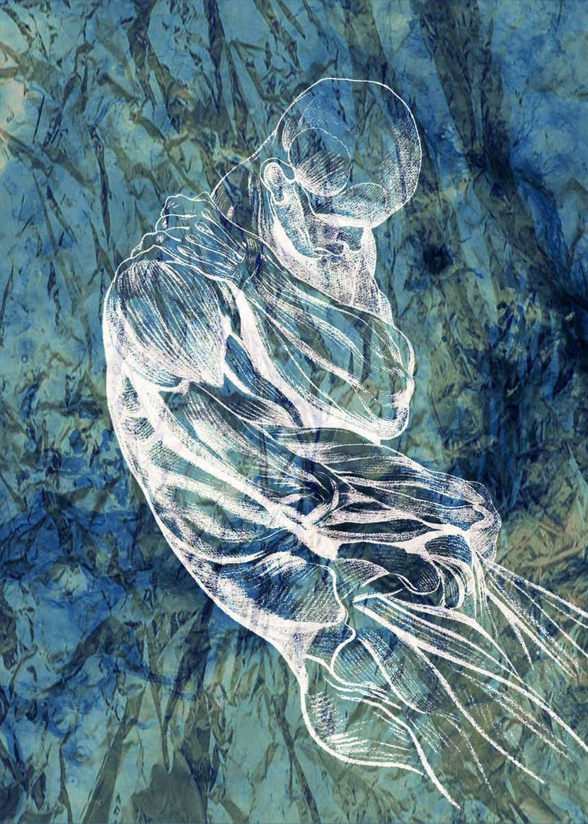 'Corpse Blue' Poster, picture, metal print, paint by EthectorArt | Displate