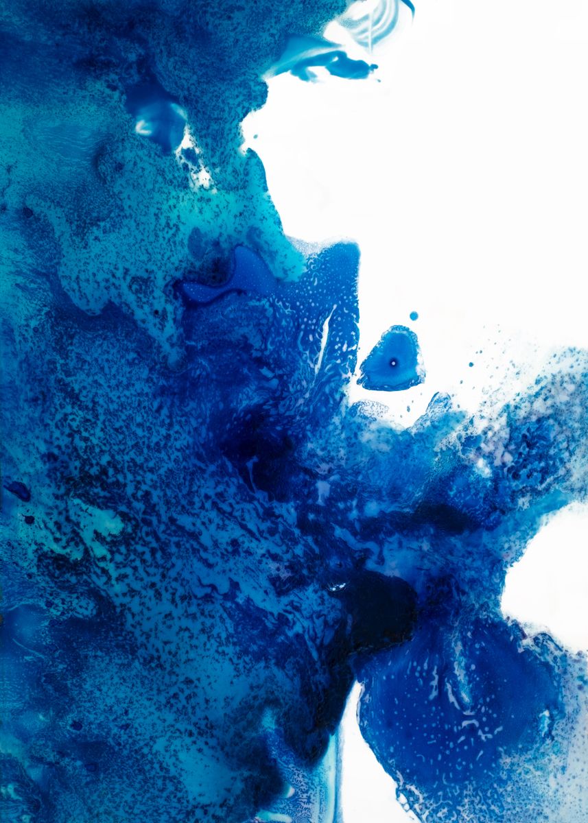 'Aqua abstract' Poster by Ela Szczepaniak | Displate