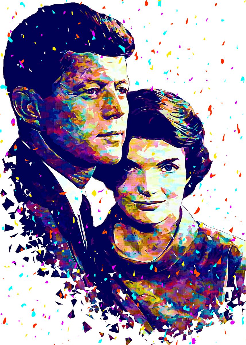 'President JFK ' Poster, picture, metal print, paint by Alternative ...