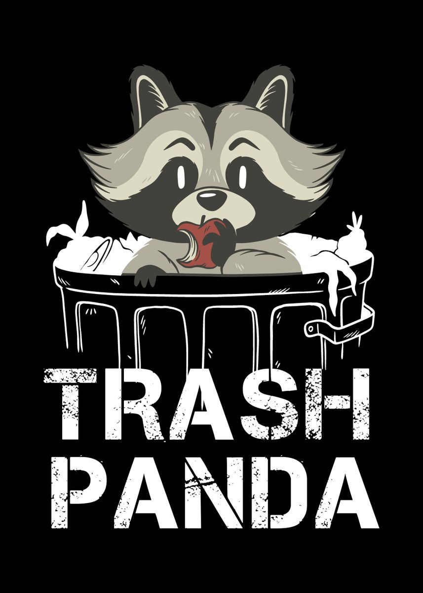 'Raccoon Trash Panda Gift' Poster by Philip Anders | Displate