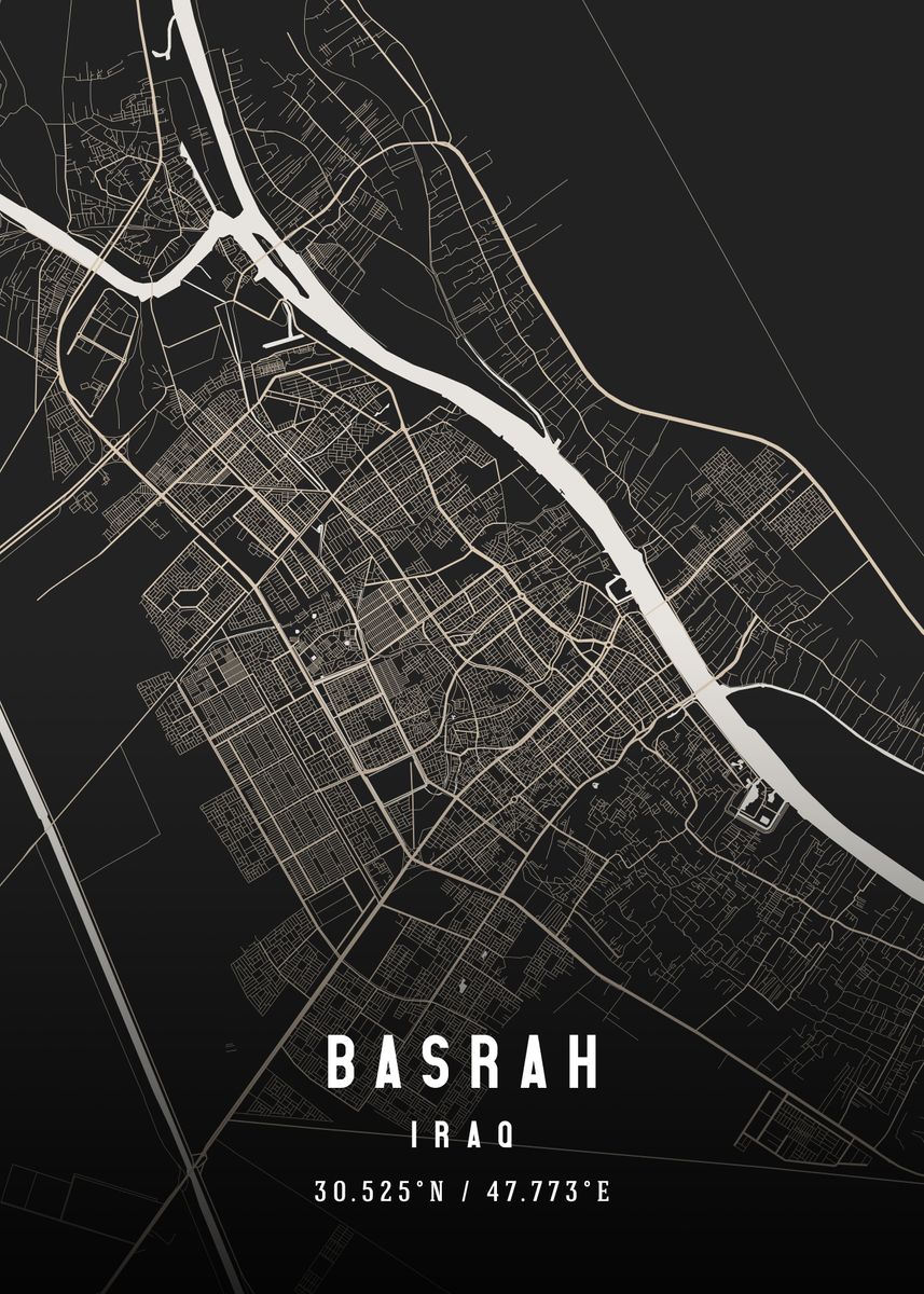'Basrah Iraq' Poster by Five Senses Art | Displate
