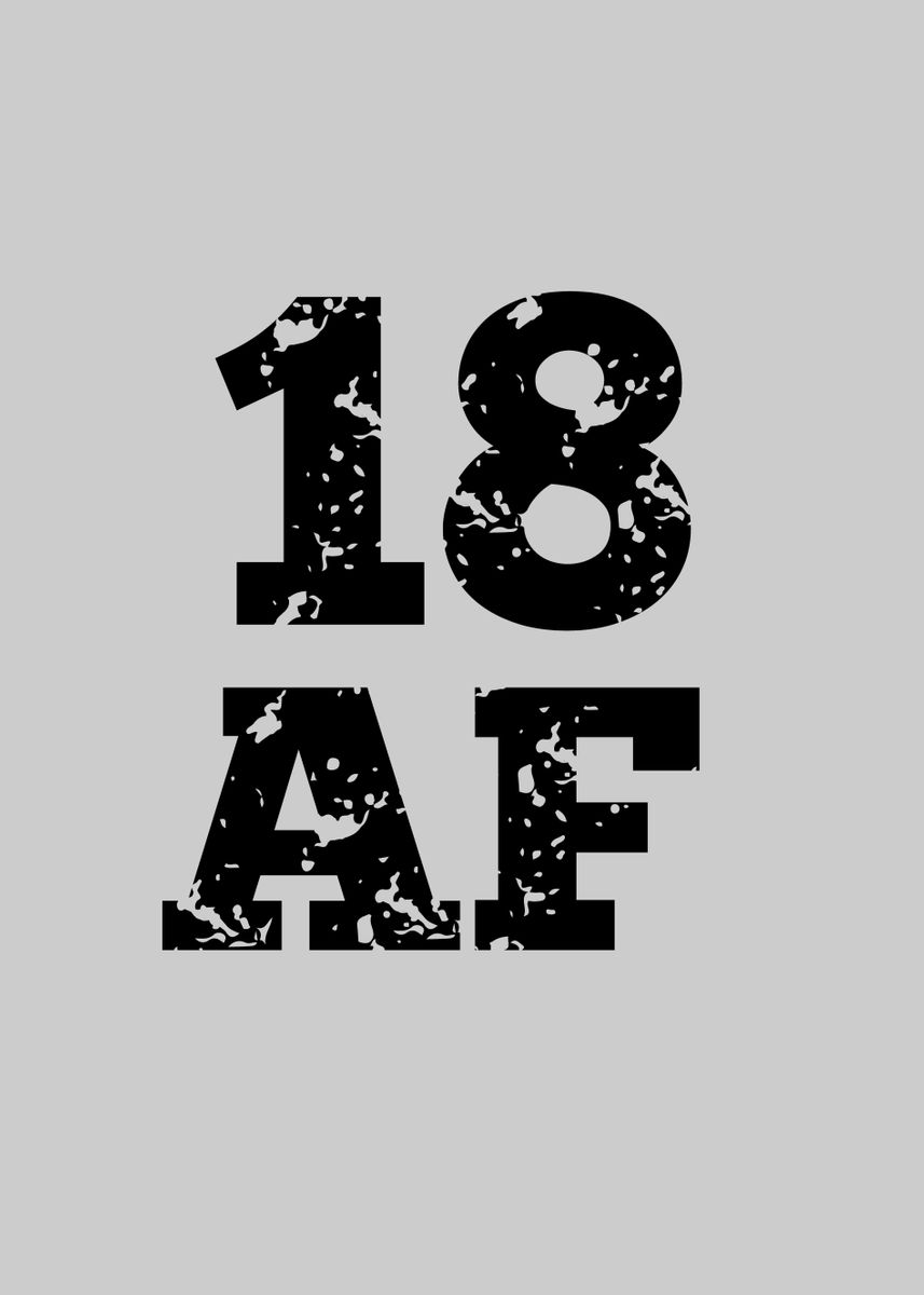 '18 Years Old' Poster, picture, metal print, paint by Stefanie Herrmann ...