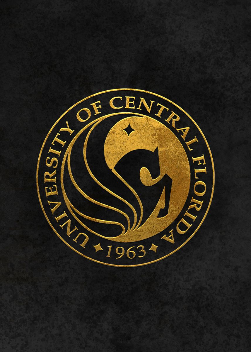 'UCF University Florida USA' Poster, picture, metal print, paint by ...