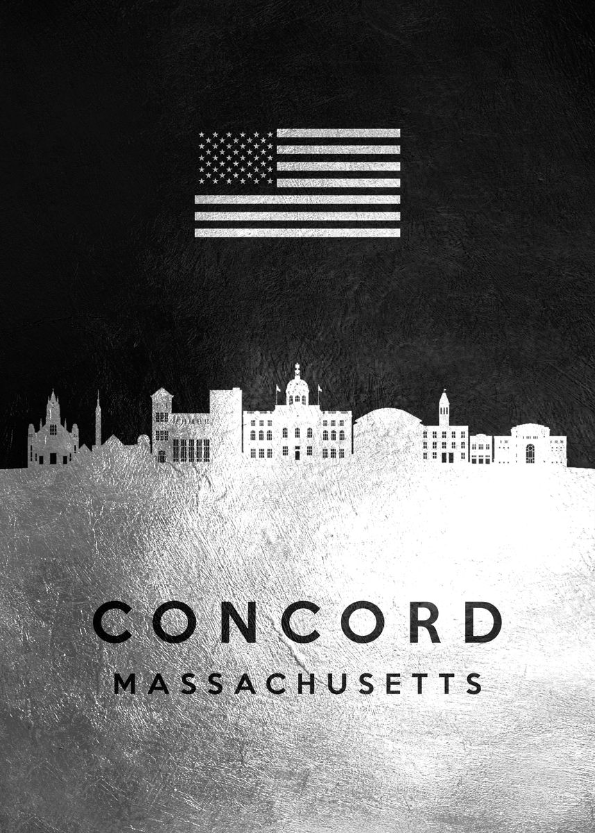 'Concord Massachusetts' Poster, picture, metal print, paint by ...