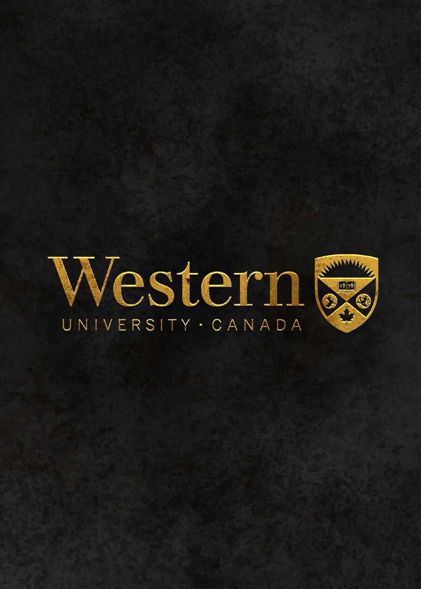 'University Western canada' Poster, picture, metal print, paint by ...