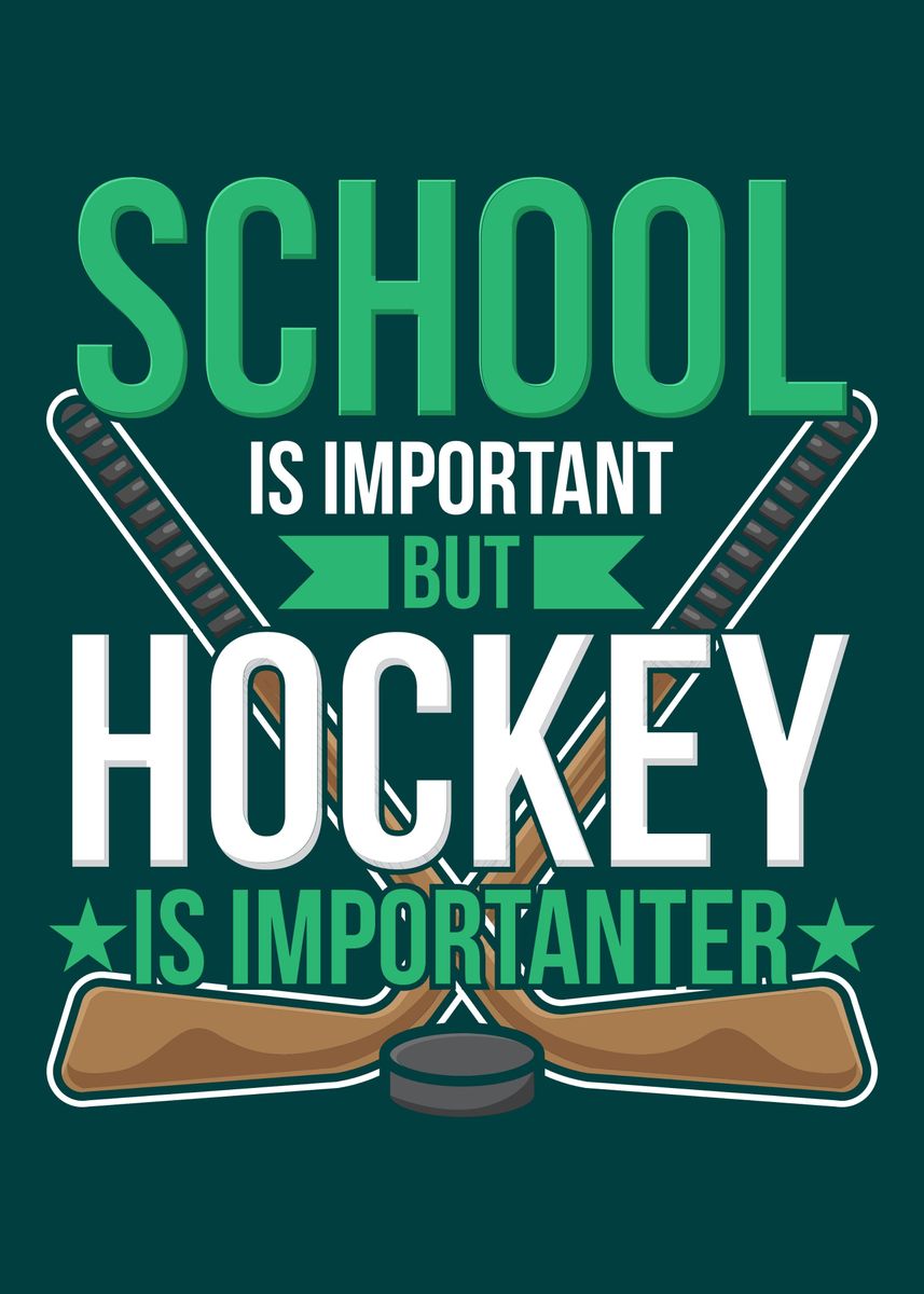 'School Is Important' Poster, picture, metal print, paint by ...