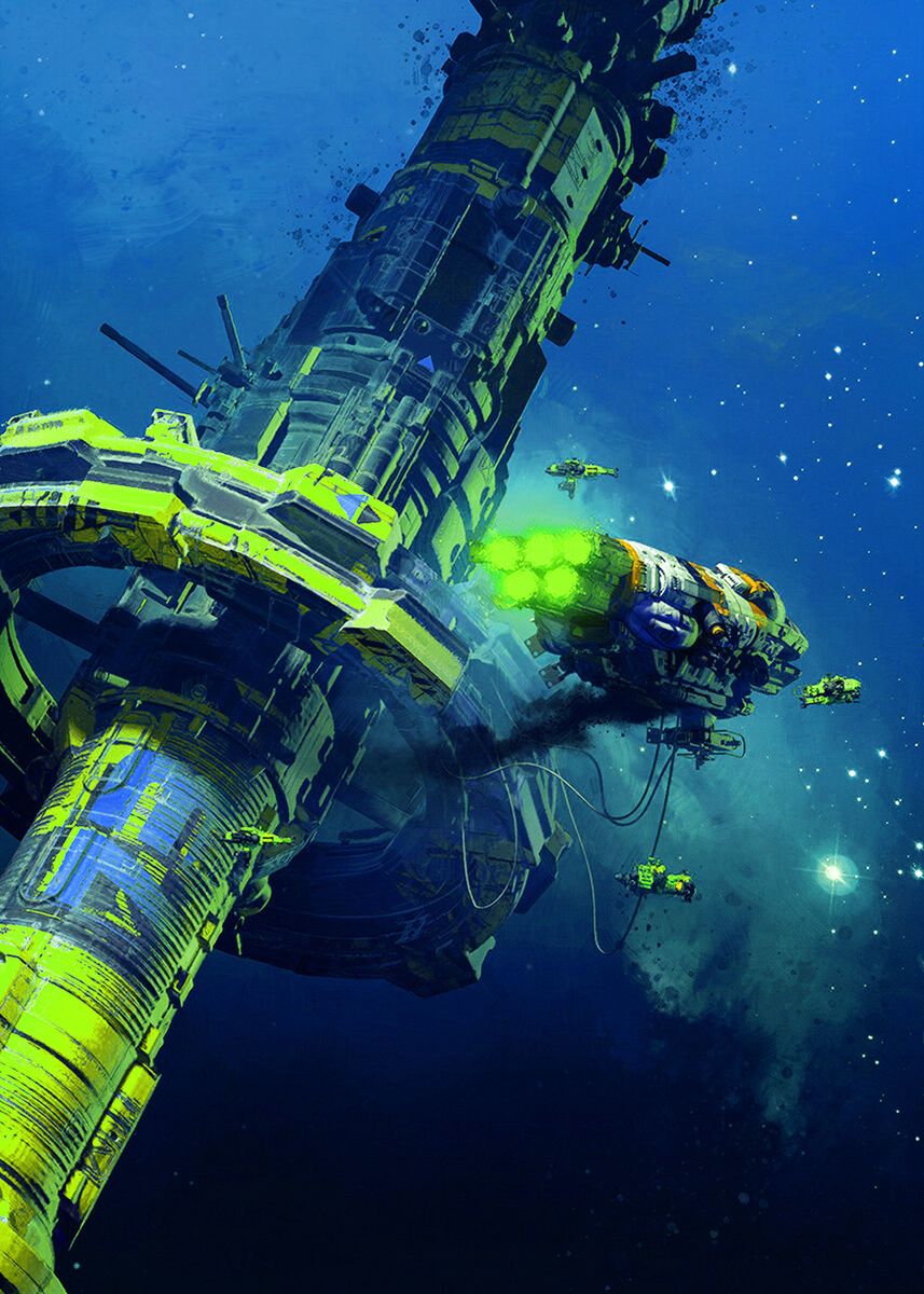 'Cool Spaceship in Space' Poster, picture, metal print, paint by Aditya ...