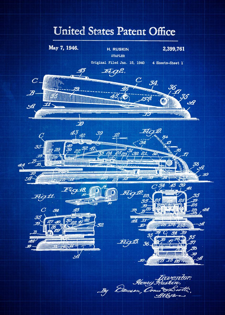 ' Stapler' Poster by BigBaby | Displate