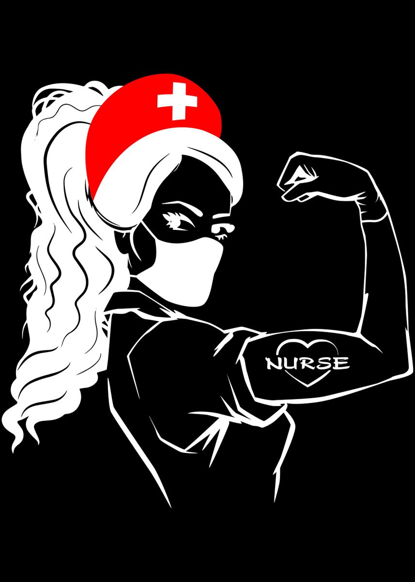 'Strong Nurse' Poster by ShirTom | Displate