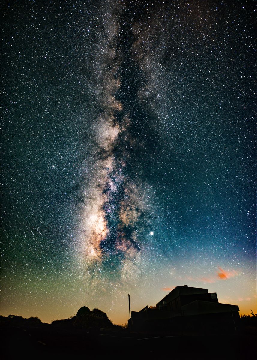 'Star Gaze Galaxy Astronaut' Poster, picture, metal print, paint by ...