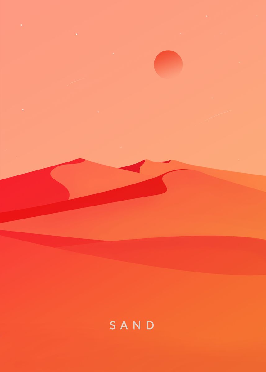 'Sand' Poster by Zelonya | Displate