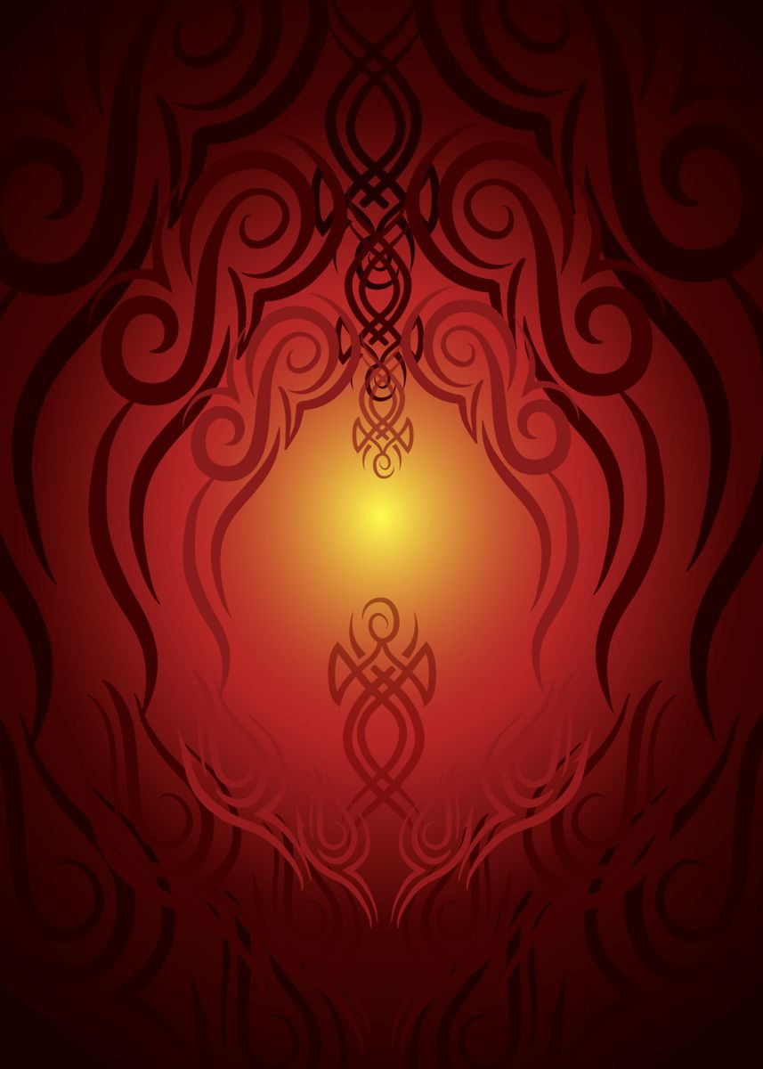 'Tribal Goth Vampire Emo ' Poster by BestPrints | Displate