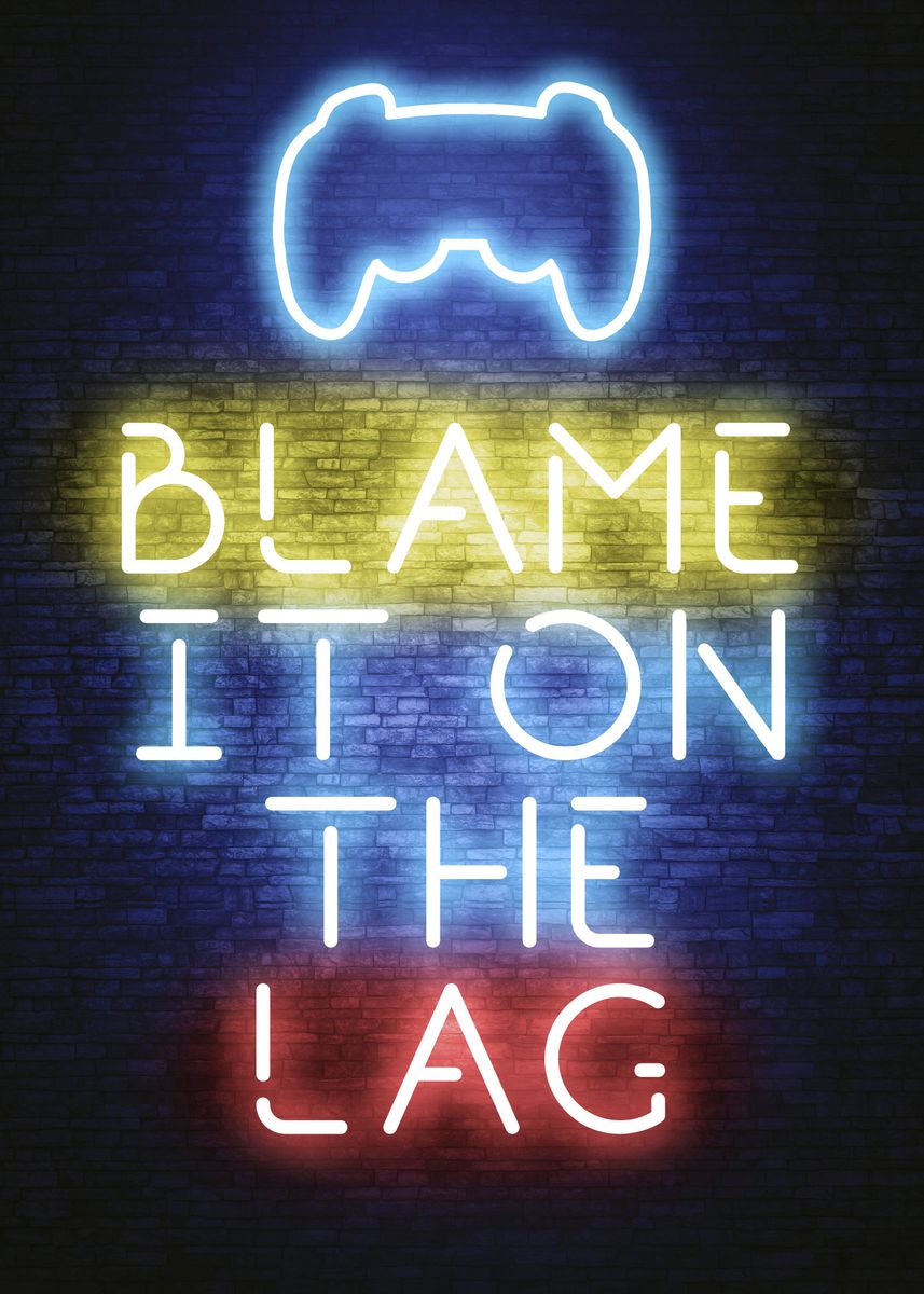 'gaming' Poster, picture, metal print, paint by SplashDesign | Displate