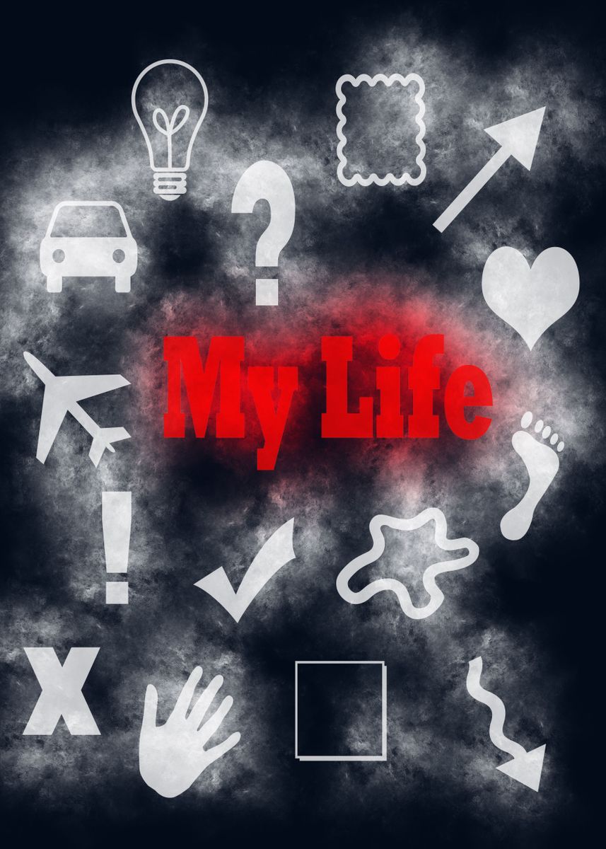 'smoke my life' Poster, picture, metal print, paint by shiner artist ...
