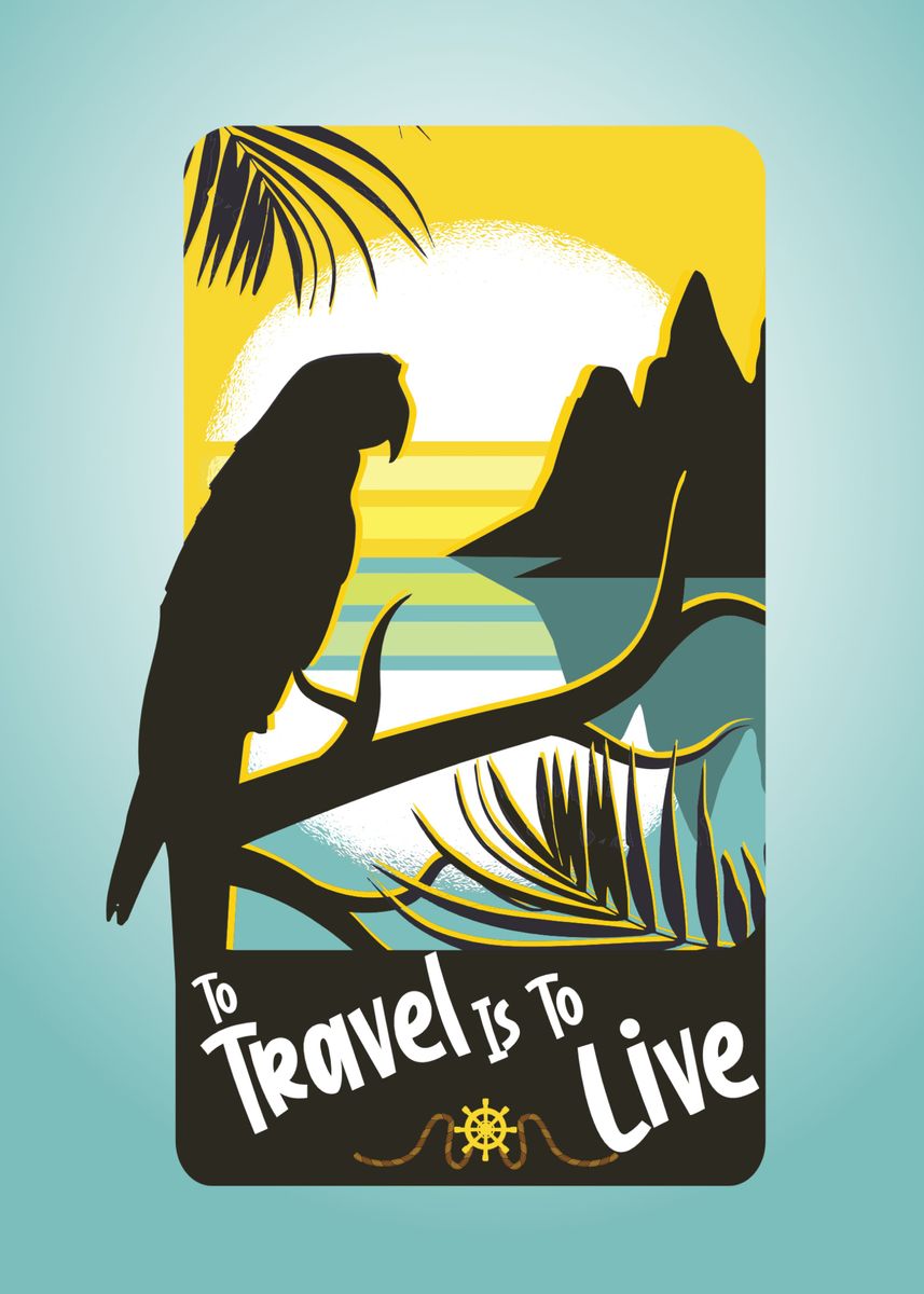 'Tropical Island Landscape' Poster by BestPrints | Displate