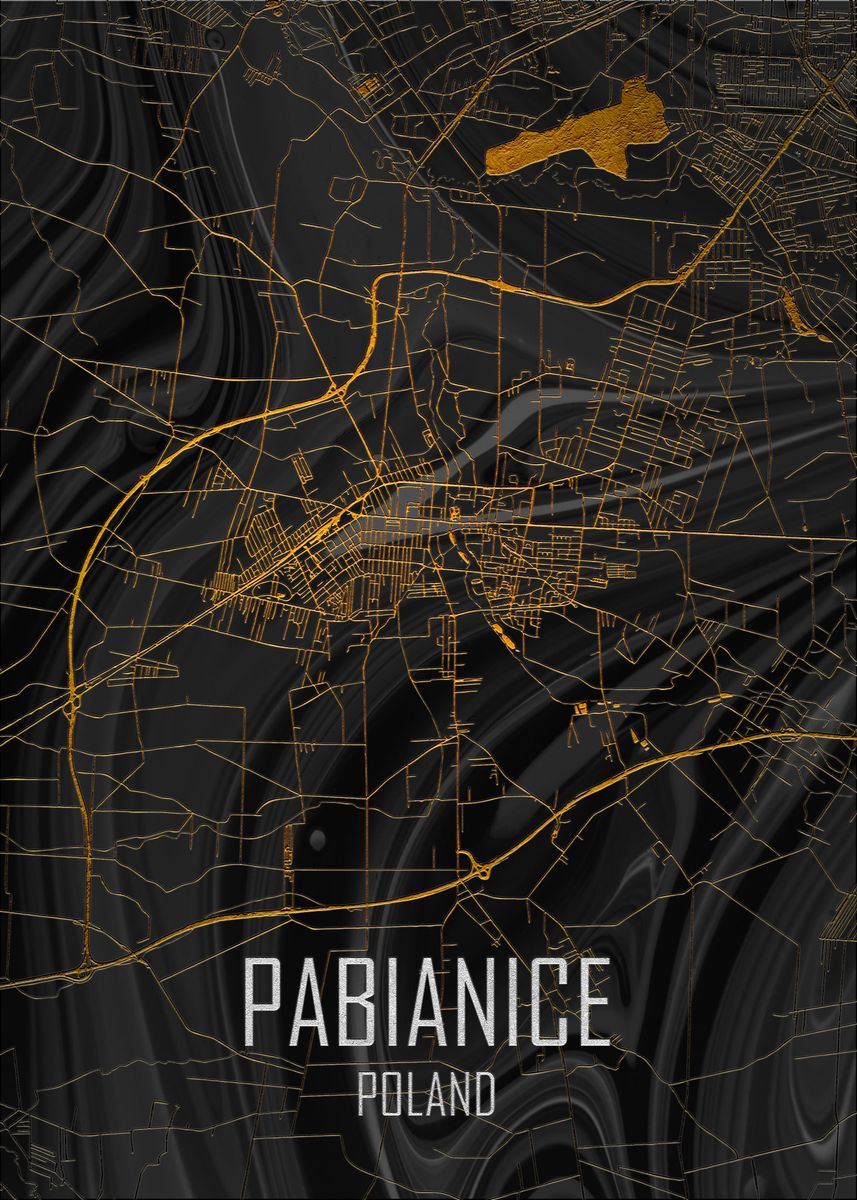'Pabianice Poland' Poster, picture, metal print, paint by Coconut ...