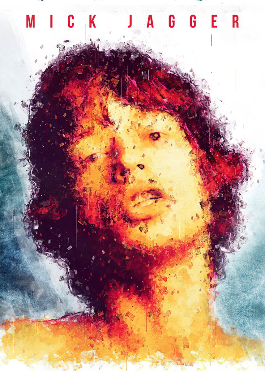 'Mick Jagger' Poster, picture, metal print, paint by Kobe Smitham ...
