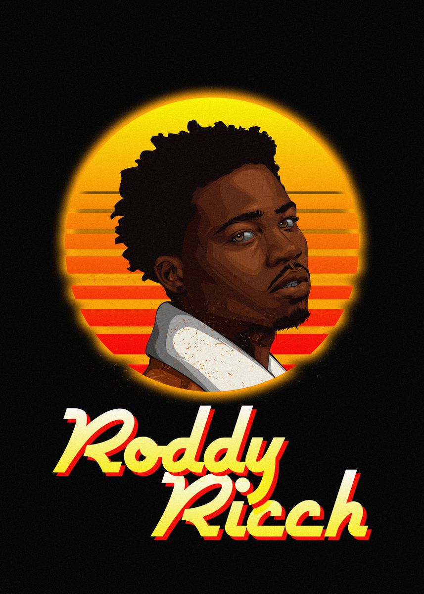 'Roddy Ricch' Poster, picture, metal print, paint by Kimberly Navarro ...