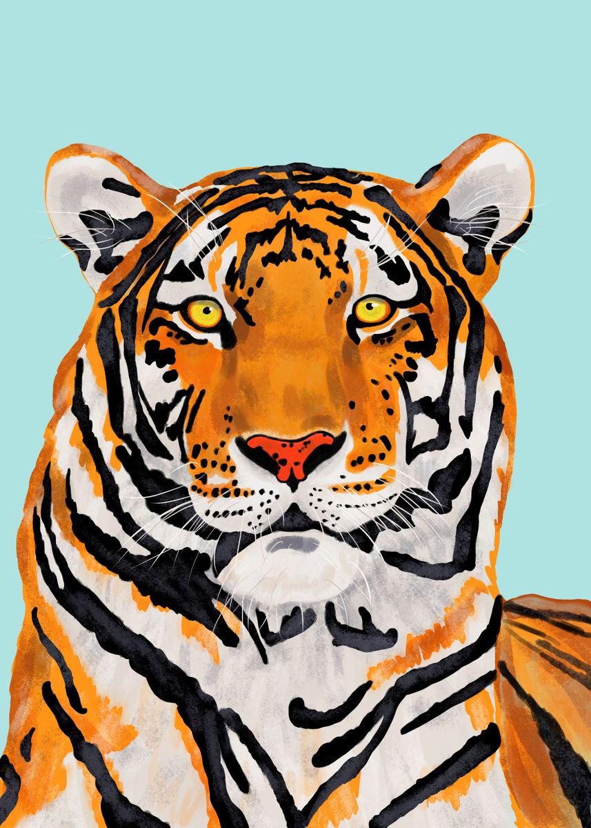 'Tiger' Poster by Kinga | Displate
