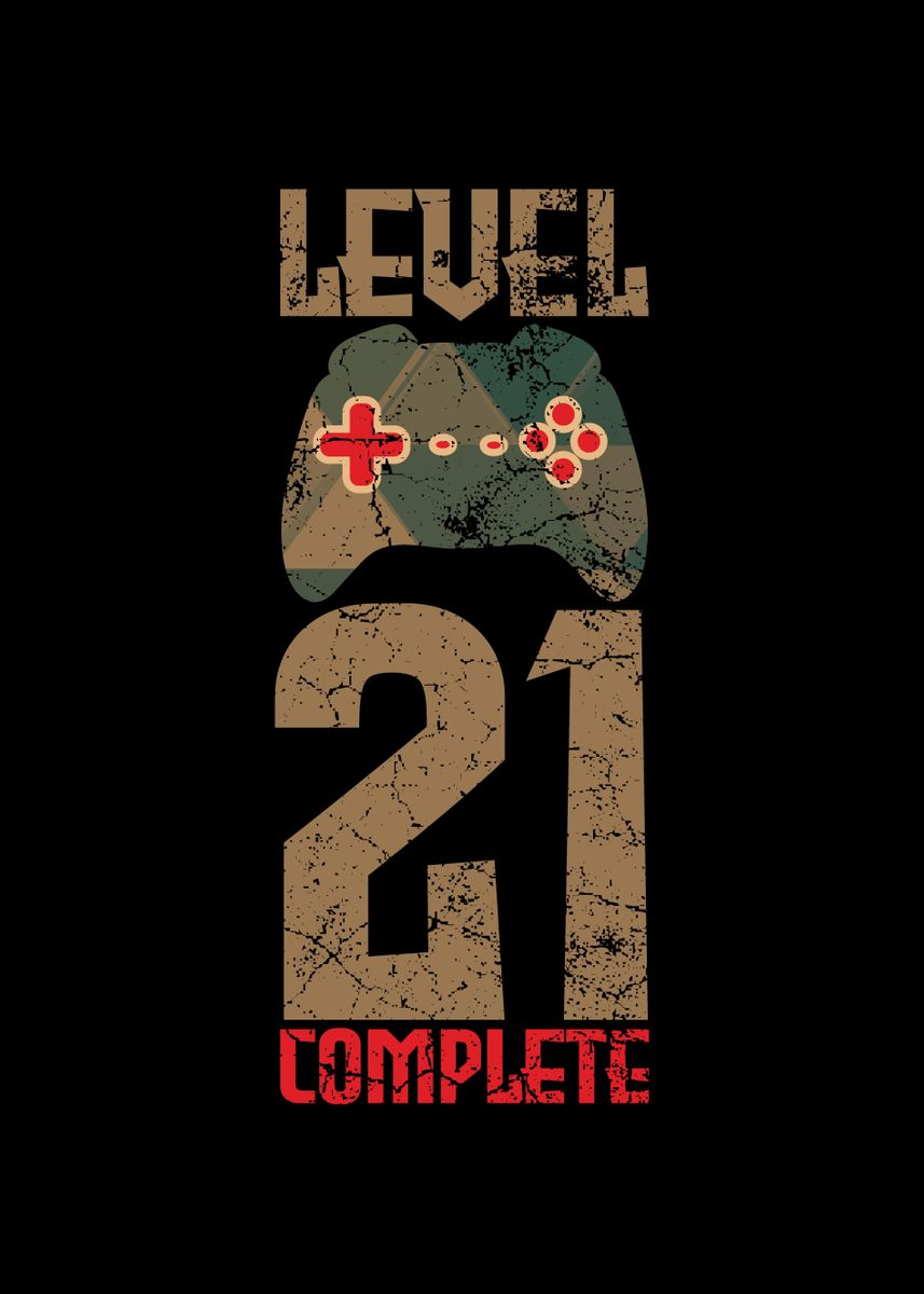 'Level 21 Complete Console' Poster, picture, metal print, paint by ...